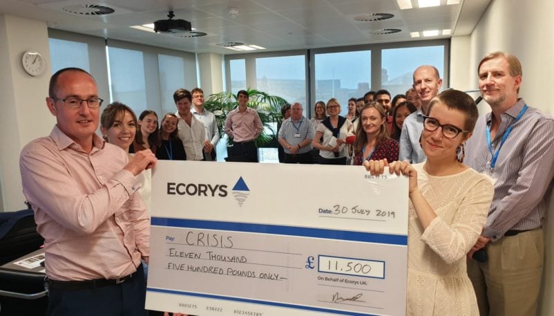 Ecorys UK ayuda a las personas sin hogar con una donación de £11,500 a ...